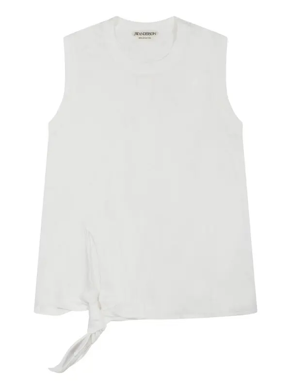 JW Anderson Sleeveless Knot Detail Top - White