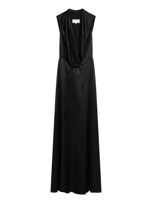 MAISON MARGIELA Long Viscose Dress - Black