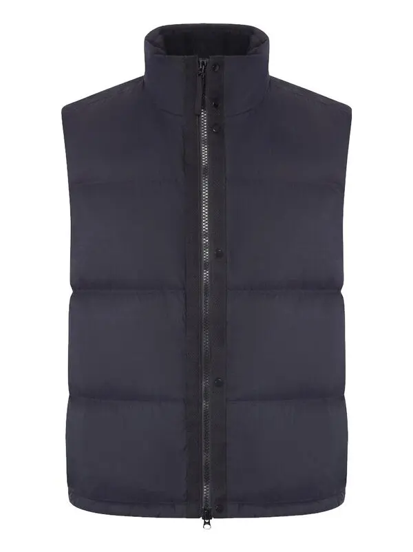 Stone Island Quilted Nylon Down Vest - Black