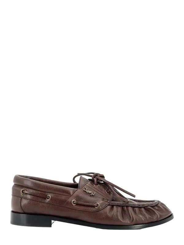 Saint Laurent Le Loafer Bateau Leather Lace-up Loafers - Multicolor