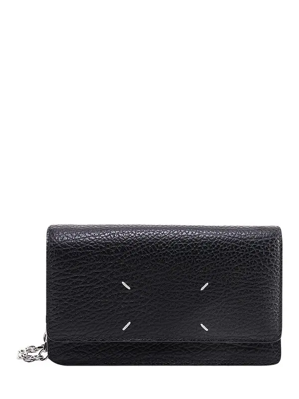 MAISON MARGIELA Four Stitches Leather Crossbody Bag - Black