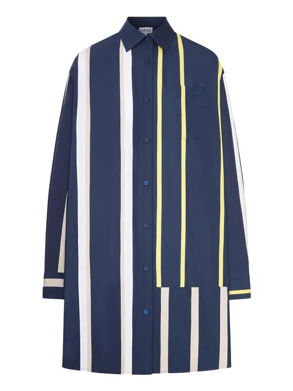 Loewe Striped Cotton Chemisier Shirt - Multicolor