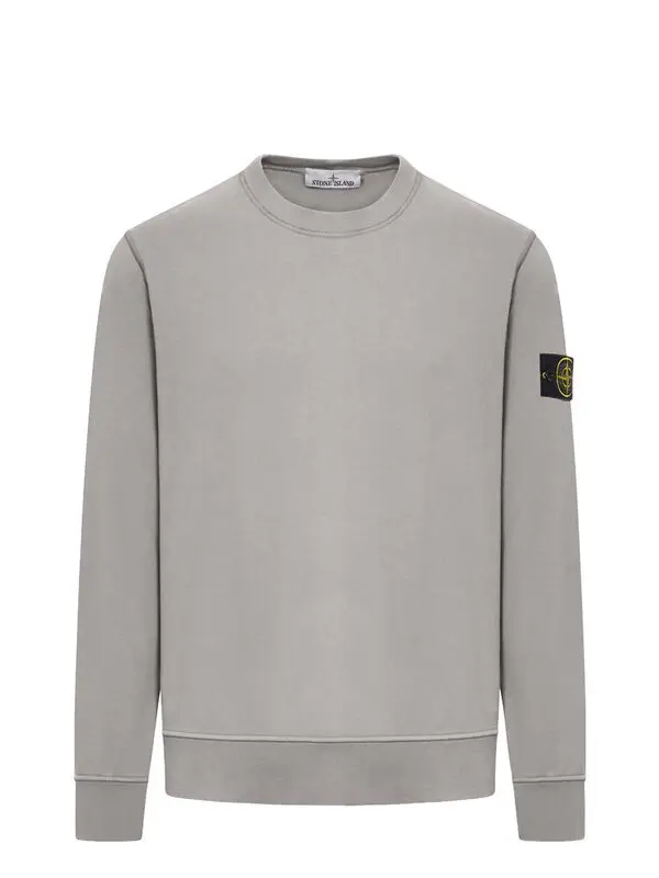 Stone Island Cotton Crew-neck Sweatshirt - Gray