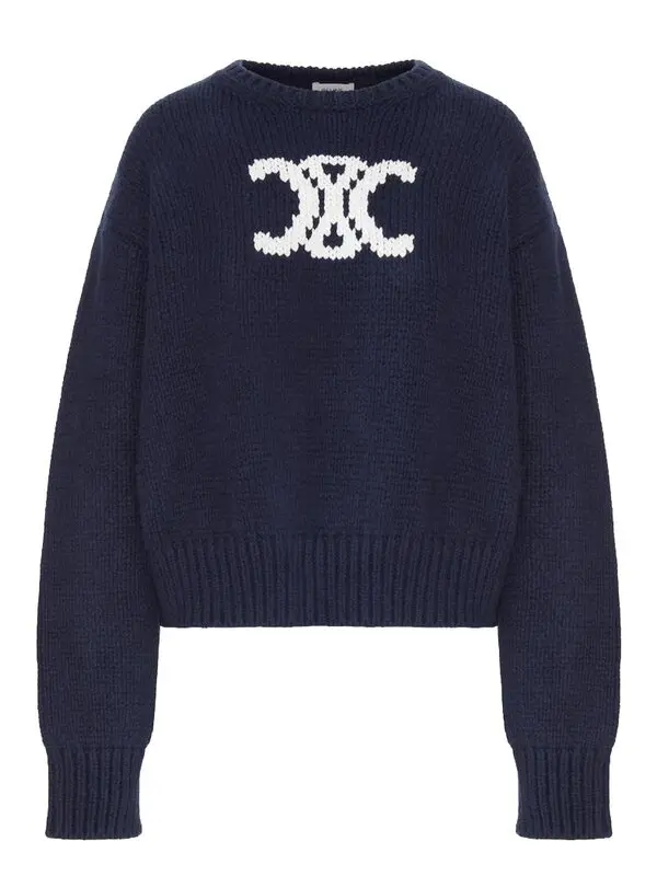 Celine Chunky Knit Sweater - Blue