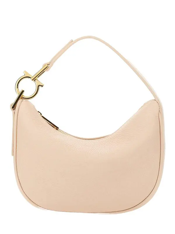FERRAGAMO North-south Mini Hobo Bag - Cream
