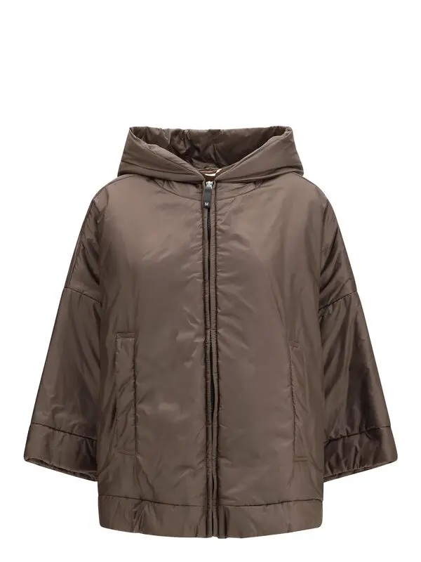 Max Mara The Cube Hooded Padded Jacket - Brown