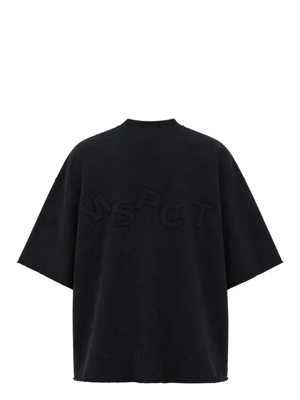 MYSIMPLICATED Oversized Patch Logo T-shirt - Black