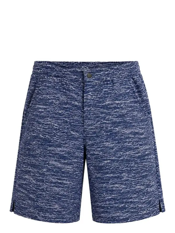 MYSIMPLICATED Storm Waves Relaxed Fit Denim Shorts - Blue