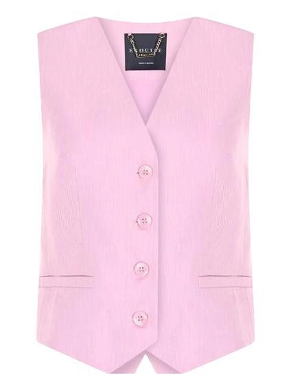 EXQUISE Ashley Vest - Pink