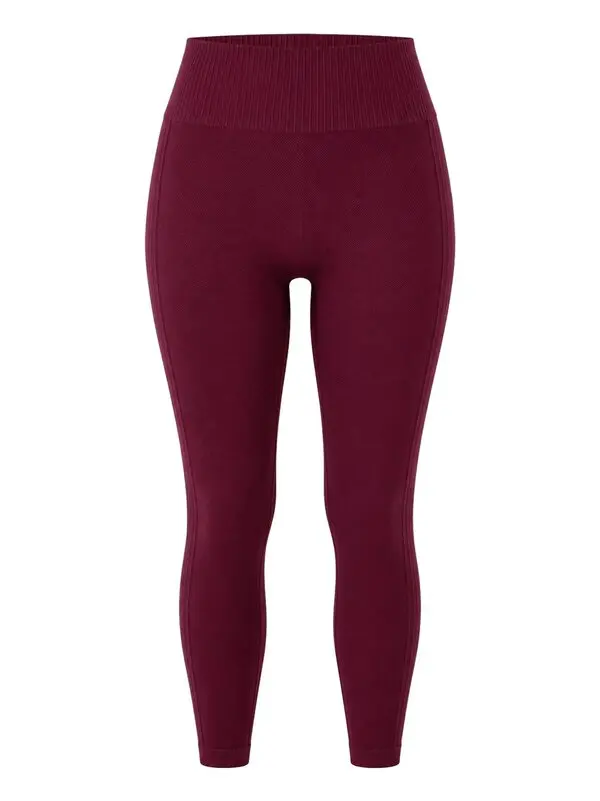 HEART AND SOUL Amarena Cross High-waisted Activewear Leggings - Red