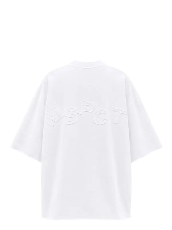MYSIMPLICATED Oversized Cotton Patch Tee - White