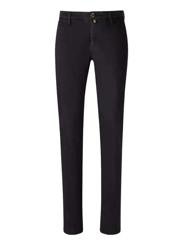 Jacob Cohen Logo-patch Chino Trousers - Blue