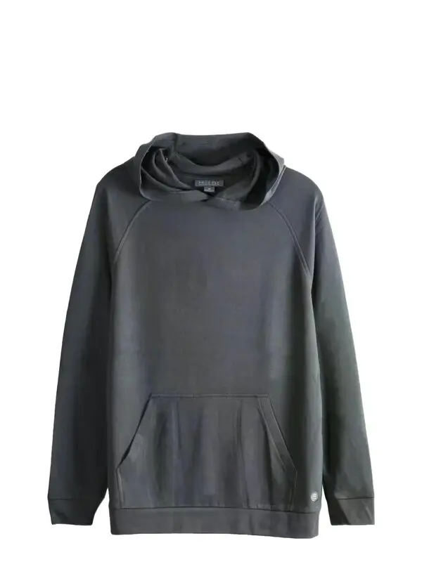 FREE FLY Raglan-sleeve Kangaroo-pocket Hoodie - Grey