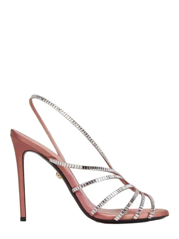 ALEVI MILANO Star Crystal-embellished Slingback Sandals - Pink