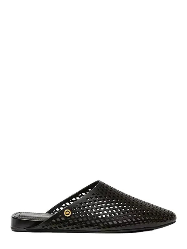 Michael Kors Cady Perforated Leather Mules - Black