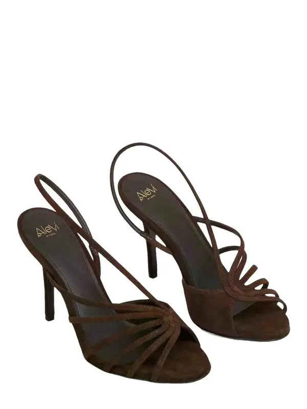 ALEVI MILANO Star Strappy Slingback Pumps - Brown