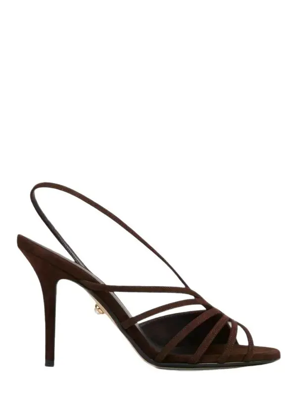 ALEVI MILANO Star Strappy Slingback Pumps - Brown