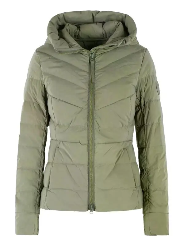Canada Goose Clair Quilted Down Jacket With Drawstring Hood - Green