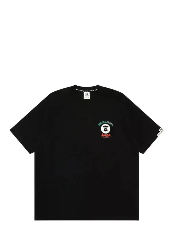 AAPE BY *A BATHING APE X Jun Oson Moonface Graphic-print T-shirt - Black