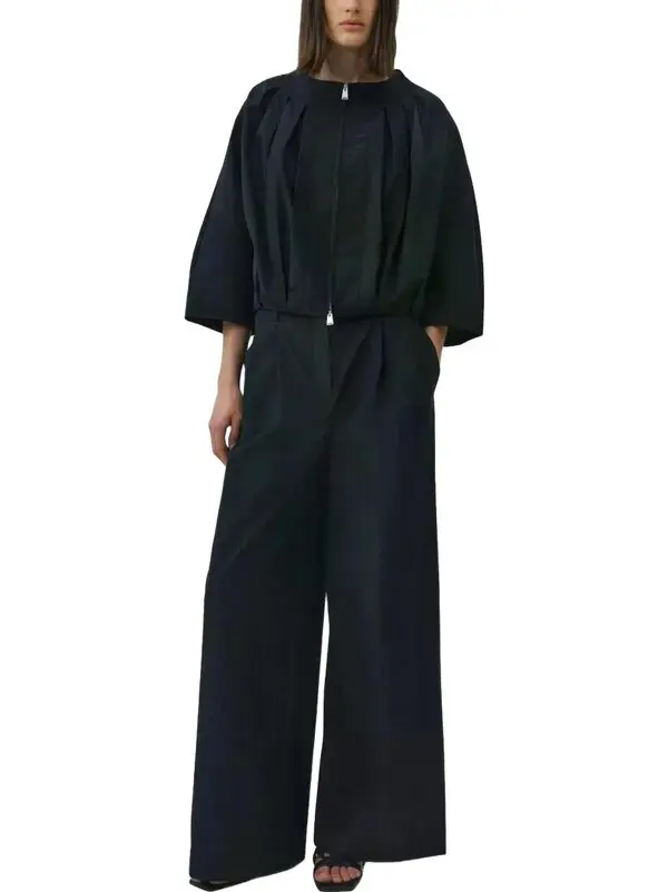 Simkhai Pleated Zip-up Jacket - Black