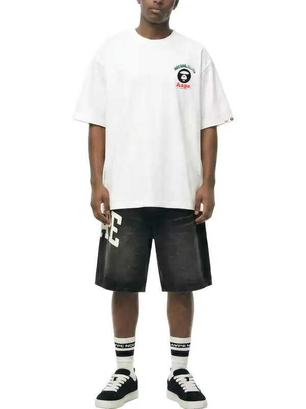 AAPE BY *A BATHING APE X Jun Oson Moonface T-shirt - White