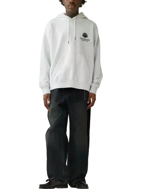 NEW AMSTERDAM SURF ASSOCIATION Logo-print Hoodie - Grey