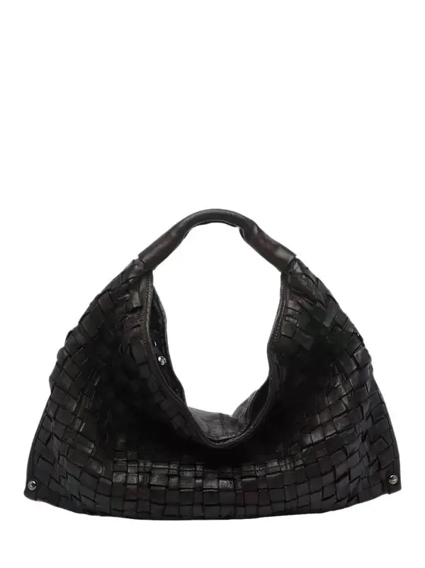 CAMPOMAGGI Atena Woven Shoulder Bag - Brown