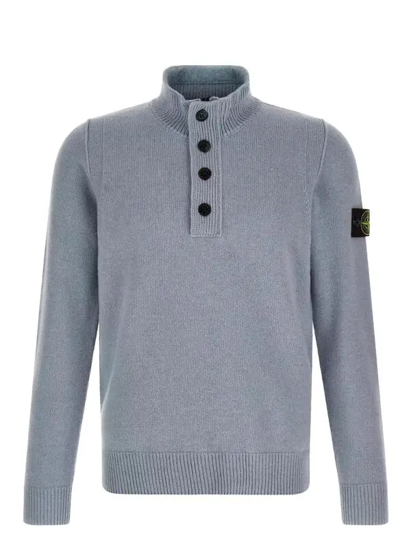 Stone Island Full Rib Cotton Bouclé Hooded Zip-up Jumper - Grey