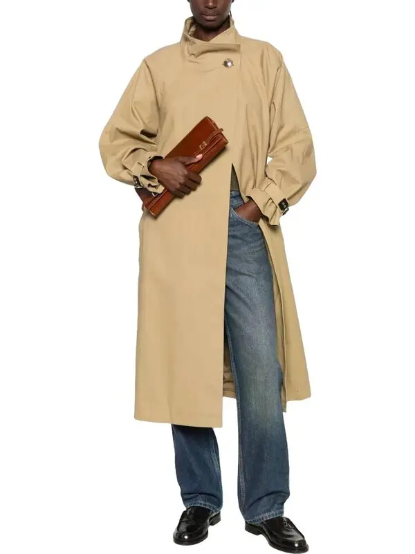 Maje Belted Trench Coat - Neutrals
