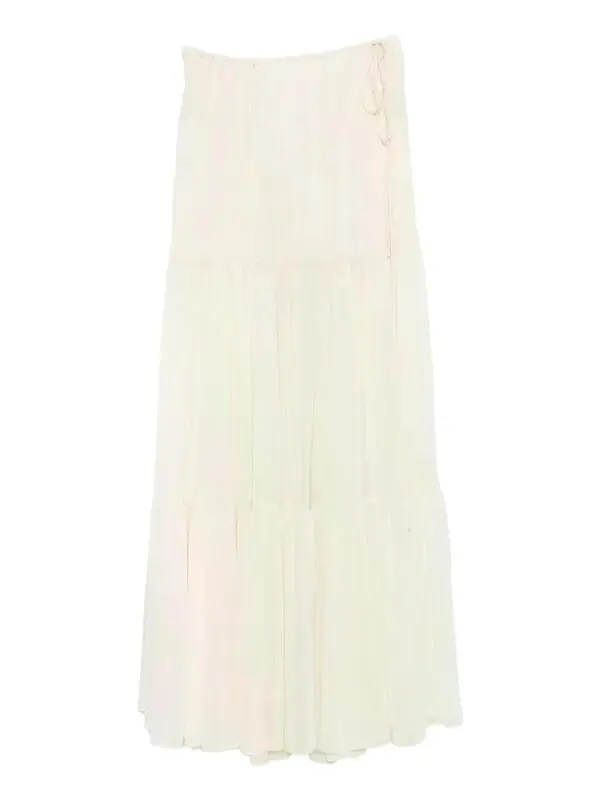 Arcina Ori Alessandra Tiered Maxi Skirt - Neutrals