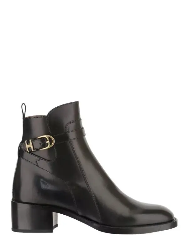 Sartore Buckle-strap Ankle Boots - Black