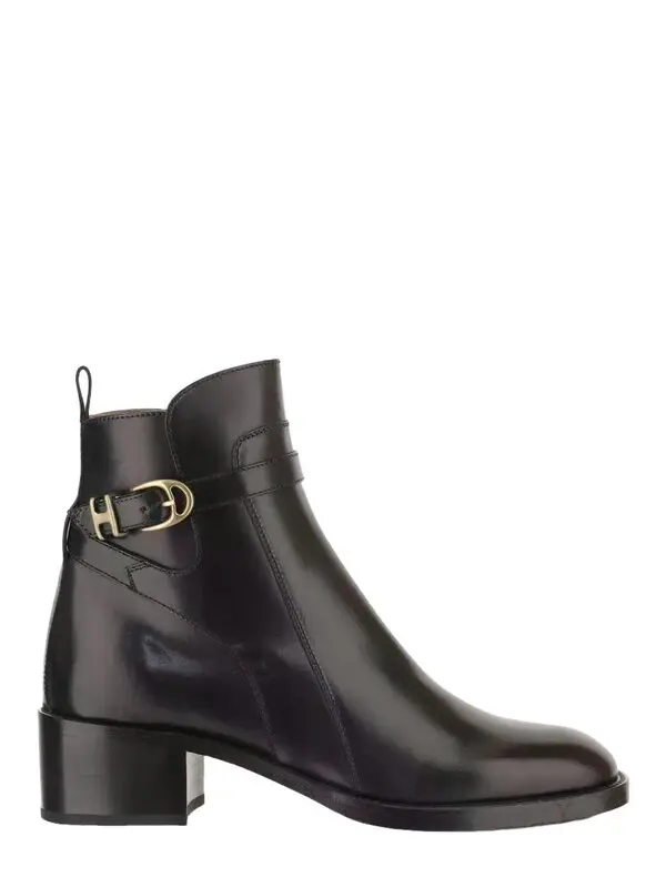Sartore Buckle-strap Ankle Boots - Black