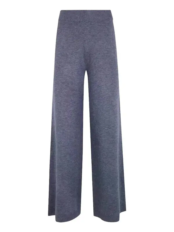 Seventy Fine-knit Wide-leg Trousers - Grey