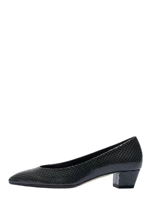 AeydĒ Helia Leather Heeled Pumps - Green
