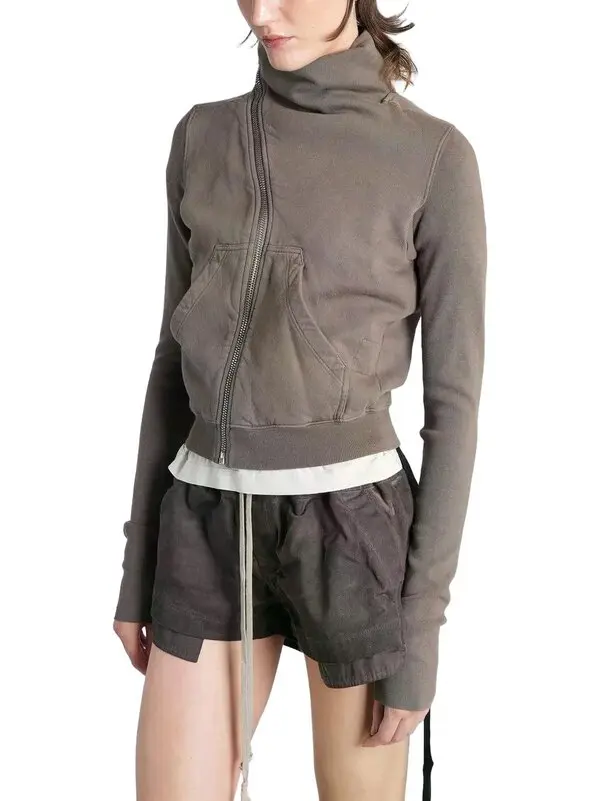 Rick Owens Asymmetric Zip Sweatshirt - Grey