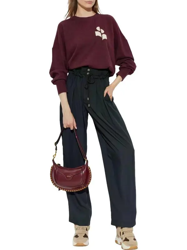 MARANT ETOILE Marisans" Crewneck Sweater - Red