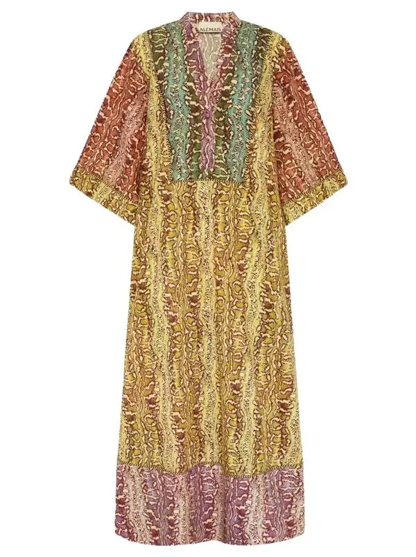 ALEMAIS Varna Midi Dress - Yellow