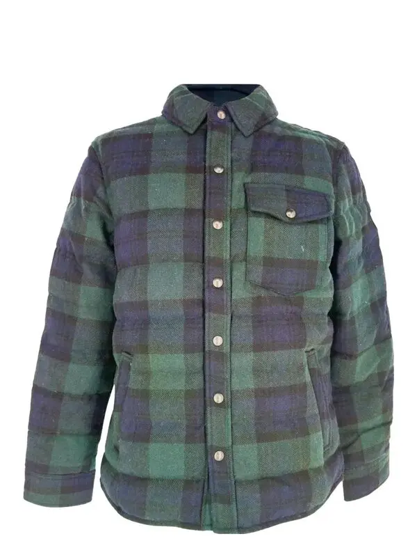 Ralph Lauren 2022 Tartan Quilted Wool Jacket - Green