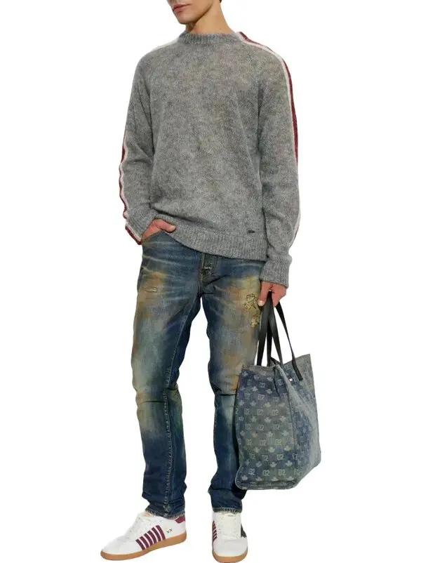 Dsquared2 Mohair-wool Blend Sweater - Grey