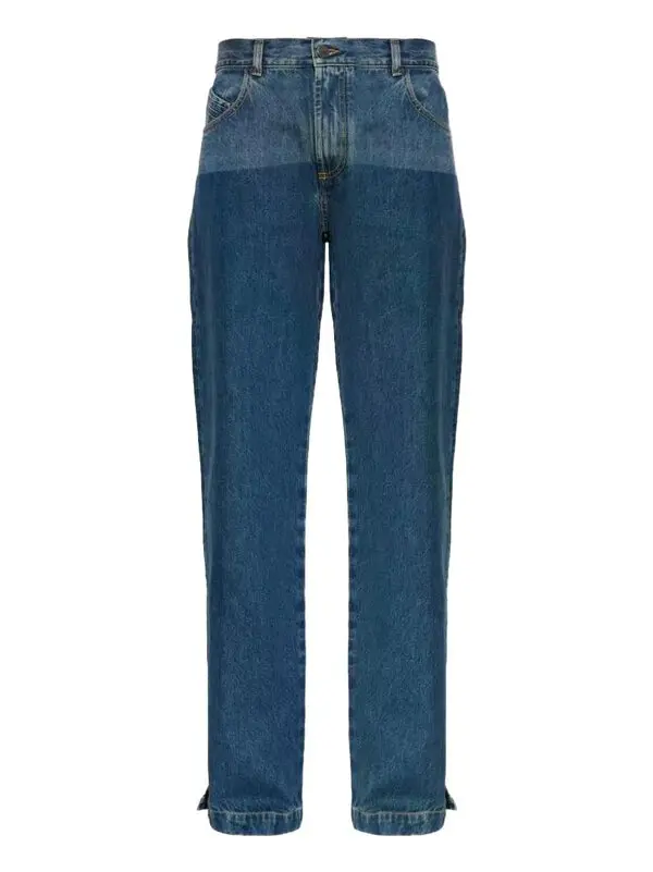 Attico Two-tone Denim Jeans - Blue