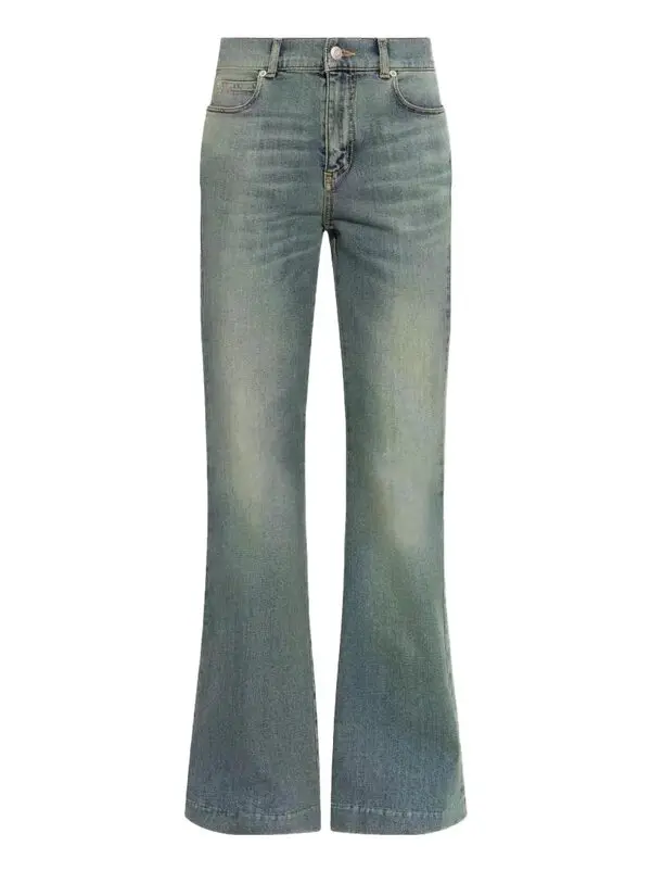 Alexander McQueen Flared Leg Jeans - Blue