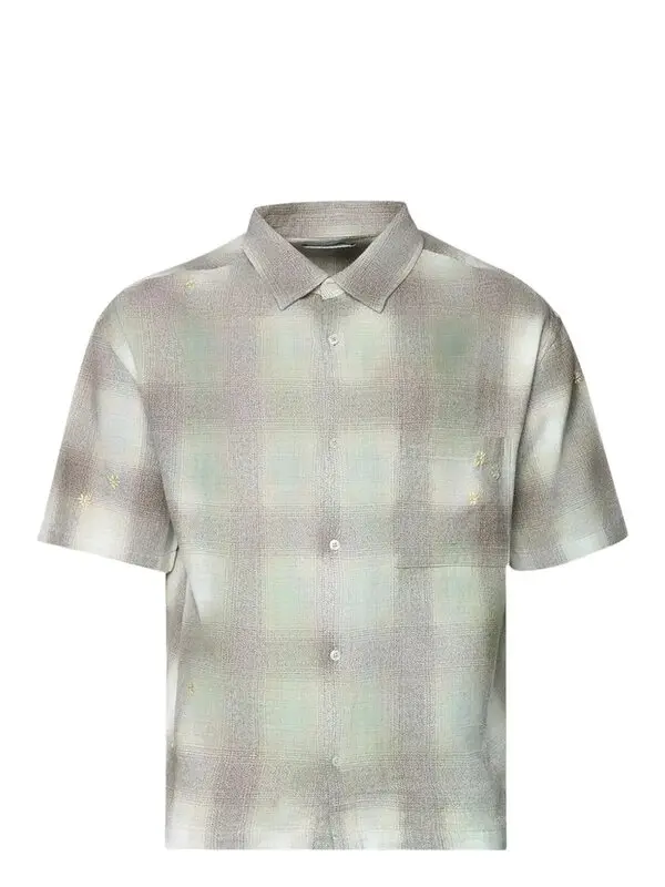 NAHMIAS Check Short-sleeve Shirt - Neutrals
