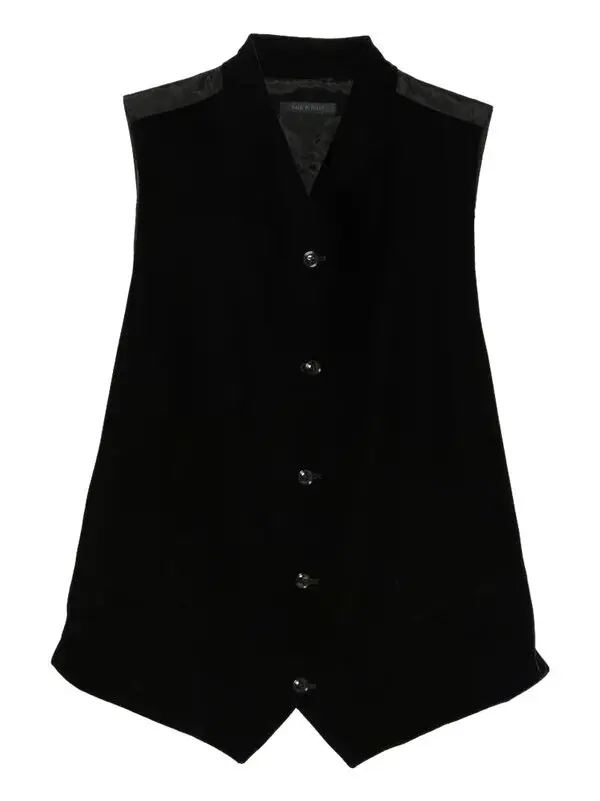 Giorgio Armani Button-up Waistcoat - Black