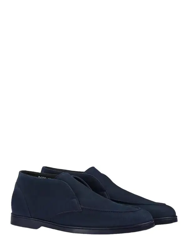DOUCAL'S Suede Slip-on Ankle Boots - Blue
