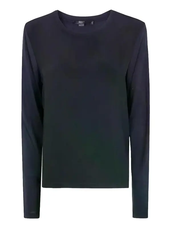 Seventy Long Sleeve Crew Neck Sweater - Blue
