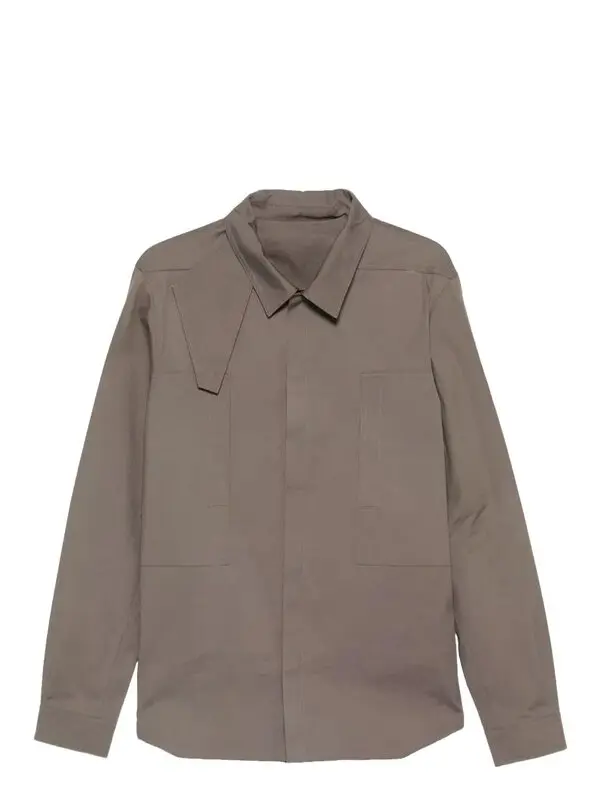 Rick Owens Long-sleeve Panelled Overshirt - Grey