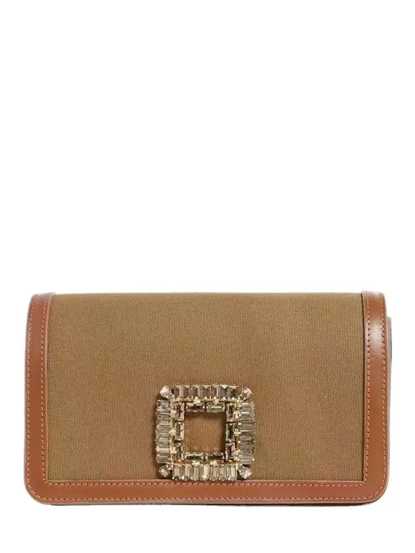 Roberto Festa Tilda Crystal-embellished Shoulder Bag - Neutrals