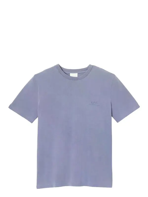 A.p.c. Logo-print Short-sleeve T-shirt - Blue