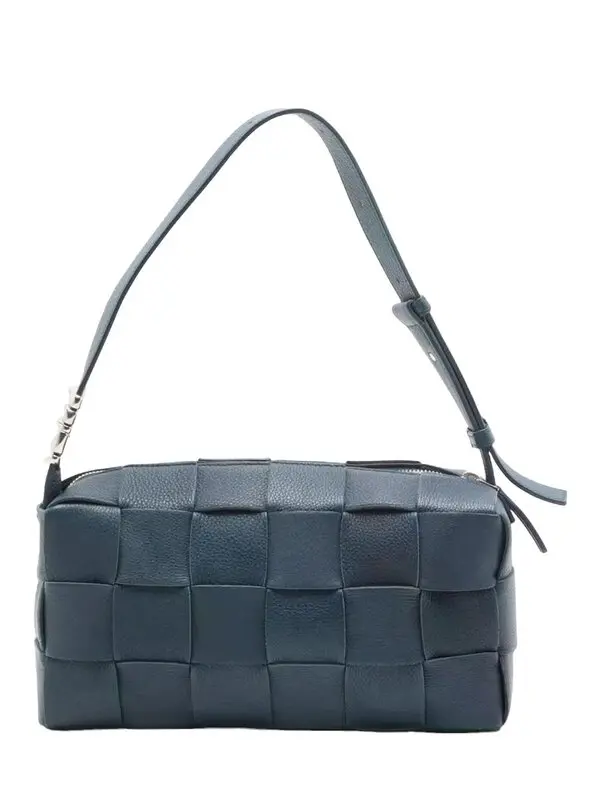 Bottega Veneta Nappa Intrecciato Brick Cassette Shoulder Bag - Blue