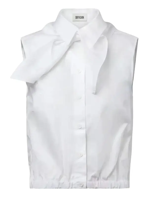 DRYKORN Tie-neck Sleeveless Shirt - White